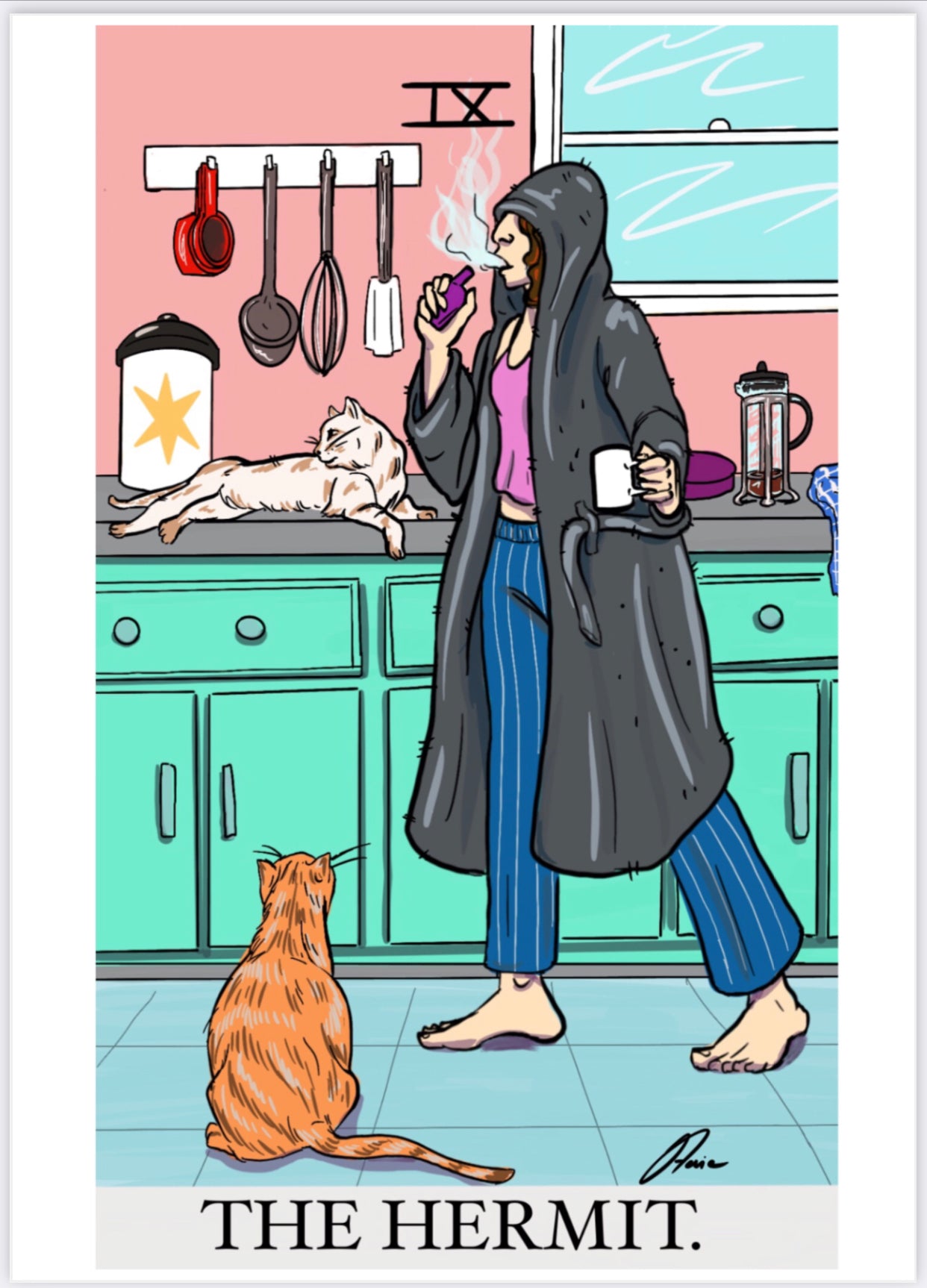 Tarot Card Hermit Tarot Card Hermit